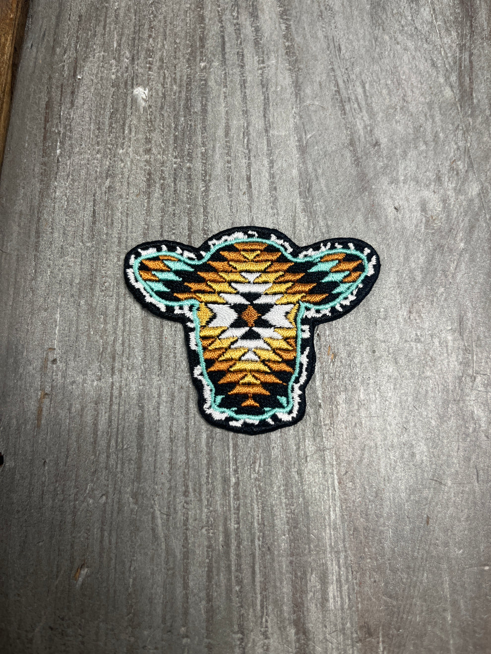The Aztec Cow Head Patch – Be True Western & Boutique